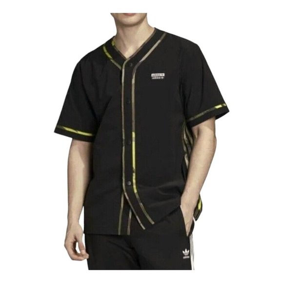 adidas | Shirts | Adidas Ryv Camo Baseball Jersey Shirt Gk592 | Poshmark